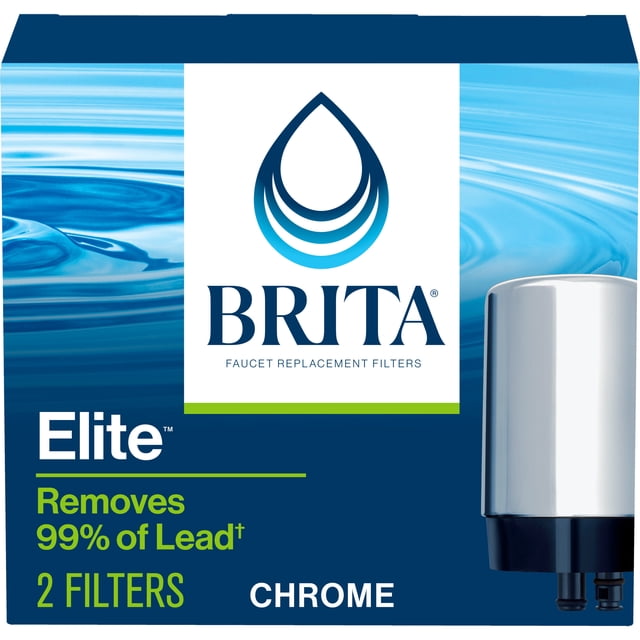 Brita Elite Lasting Tap Water Faucet Mount System Filter Replacement, 2 ...
