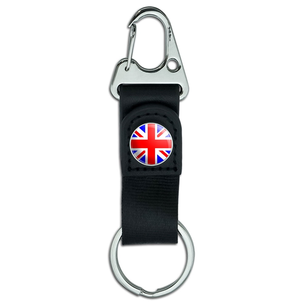 Britain British Flag - Union Jack Belt Clip Carabiner Keychain ...