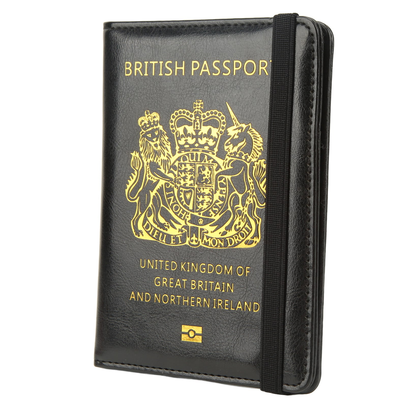 Britain Passport Cover with Elastic Belt Multicard Anti Theft ...