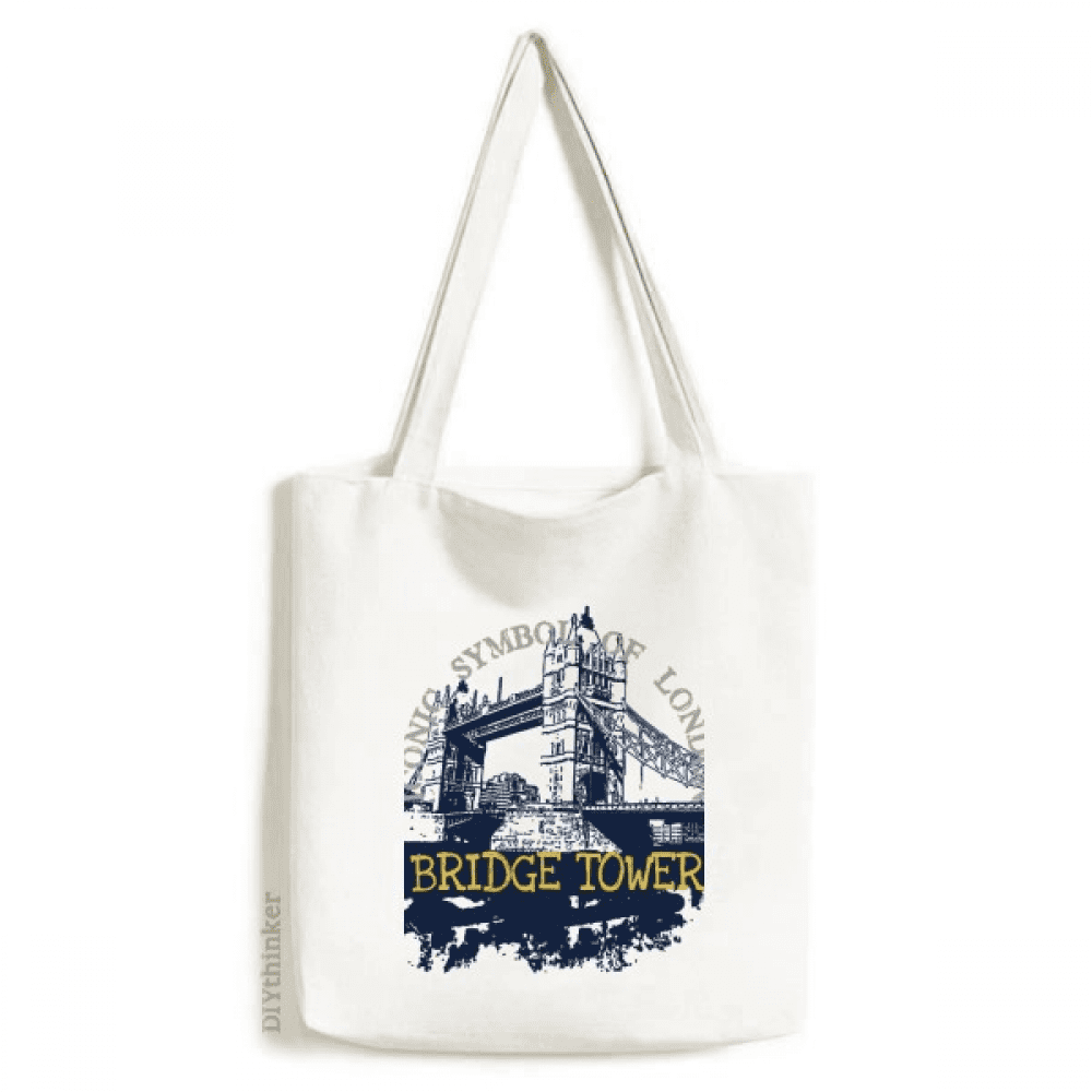 Britain UK London Bridge Tower Graffiti Tote Canvas Bag Shopping ...