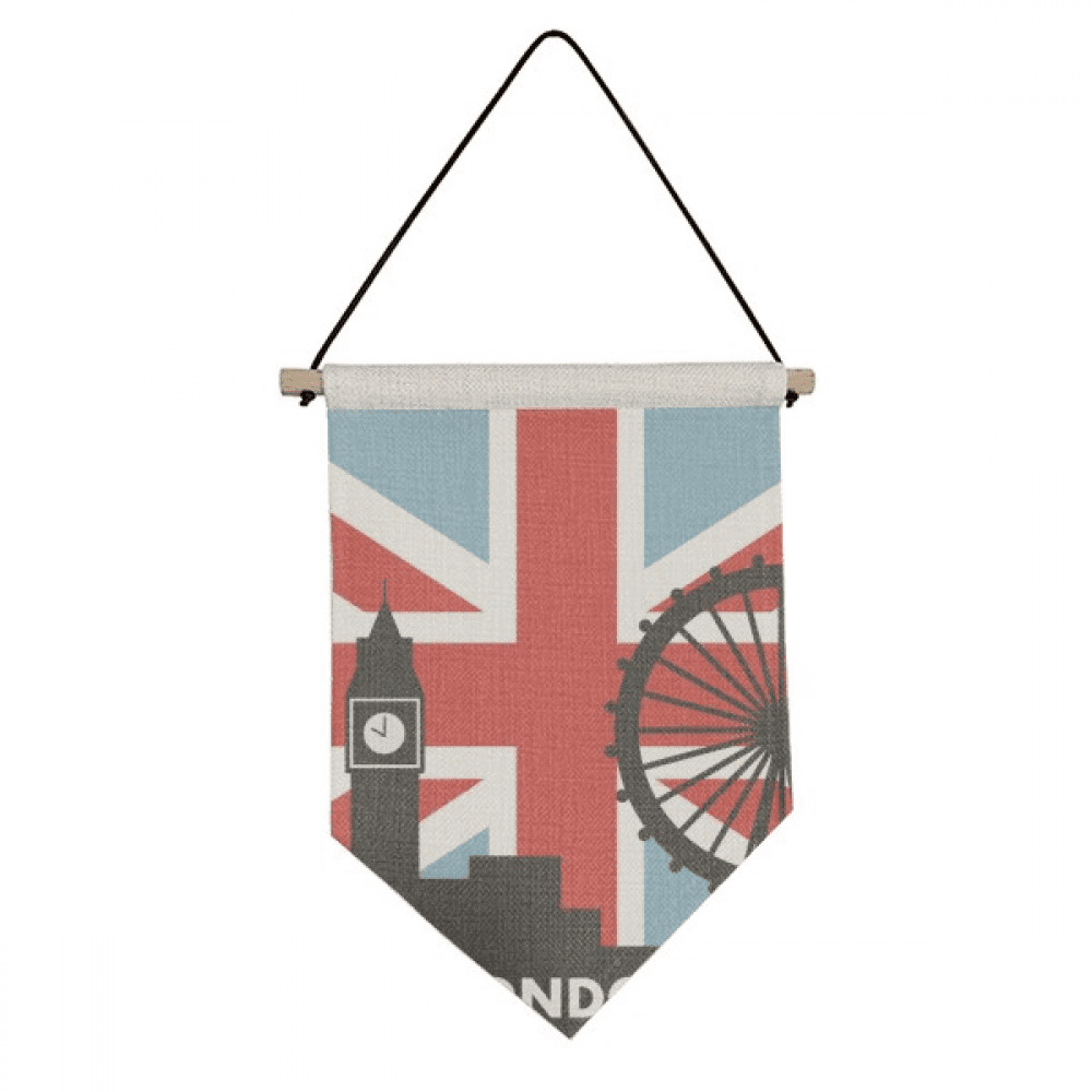 Britain Union Jack London Eye Big Ben Flag UK Canvas Flag Hanging Wall ...