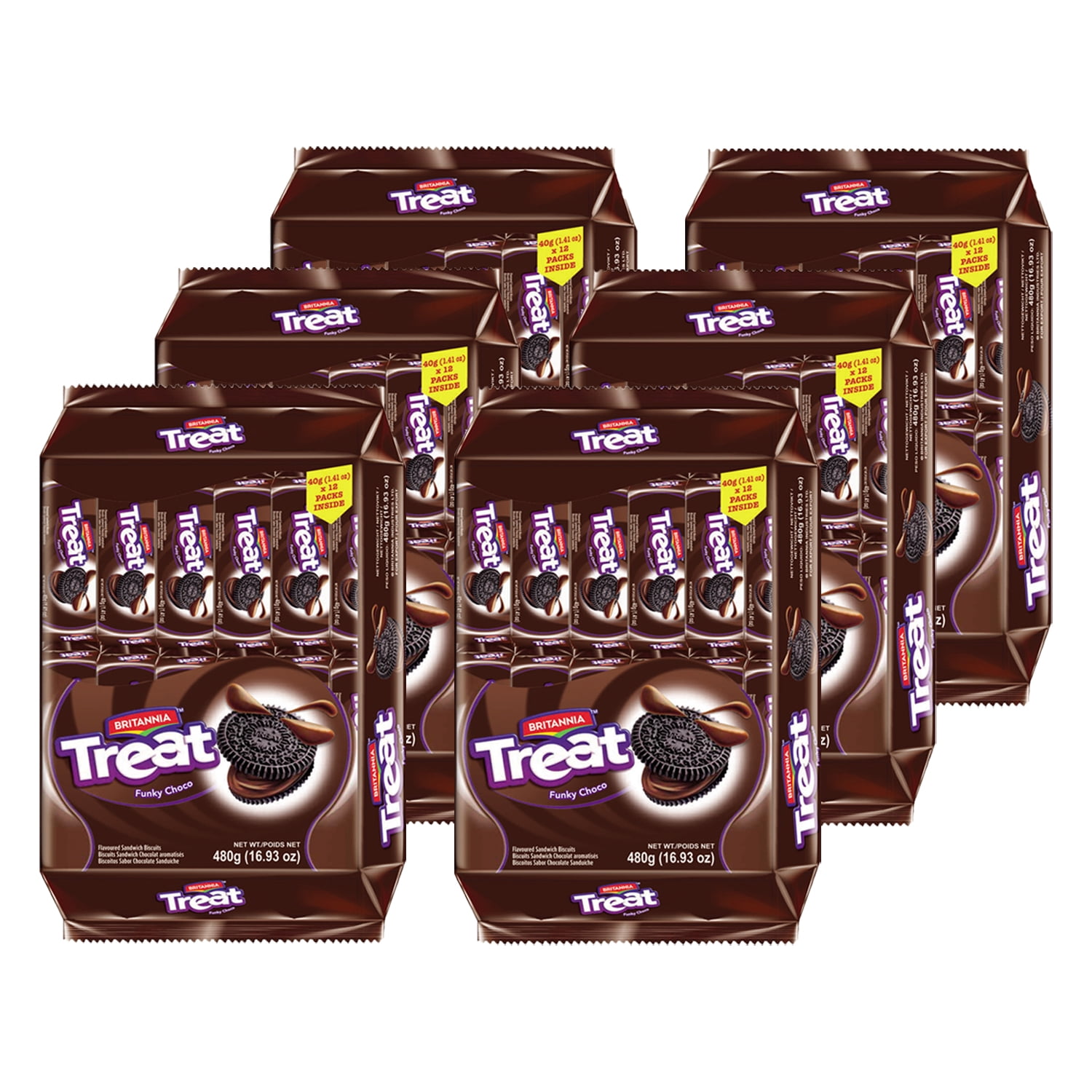 Britannia Choco Cream Treat 16.93 Oz (480g)- Choco Cream Fill ...