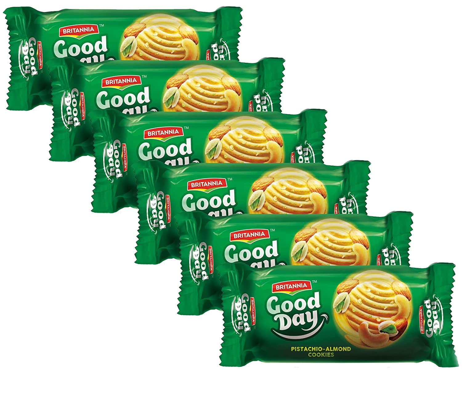 Britannia Good Day Pistachio/Almond Cookies 2.6oz (75g) - Breakfast ...