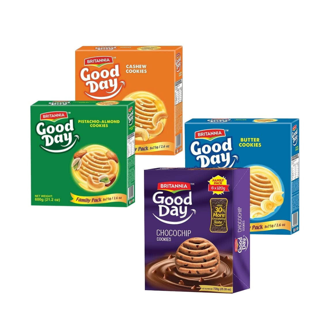 Britannia Good Day Variety Pack - Rich and Delicious Chocolate Chip ...