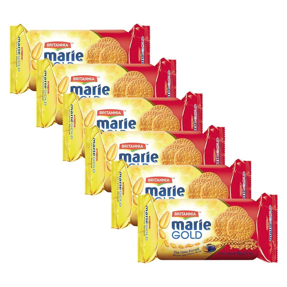 Britannia Marie Gold Cookies 3.13oz (89g) - Biscuits Pour l'heure du thé - Crispy Tea Time Snack ...