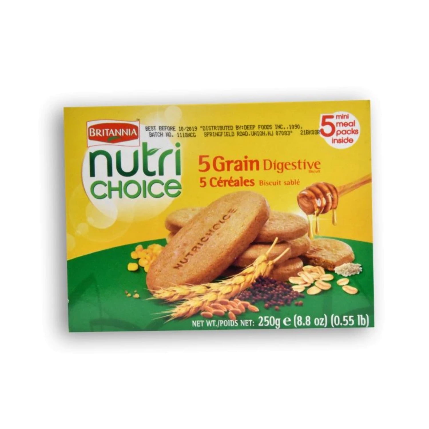 Britannia Nutri Choice Digestive Biscuit 250 Grams (Pack of 4 ...