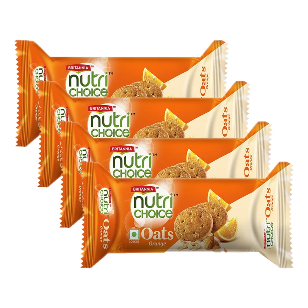 Britannia NutriChoice Oats Orange 2.64oz (75g) - Breakfast & Tea Time ...