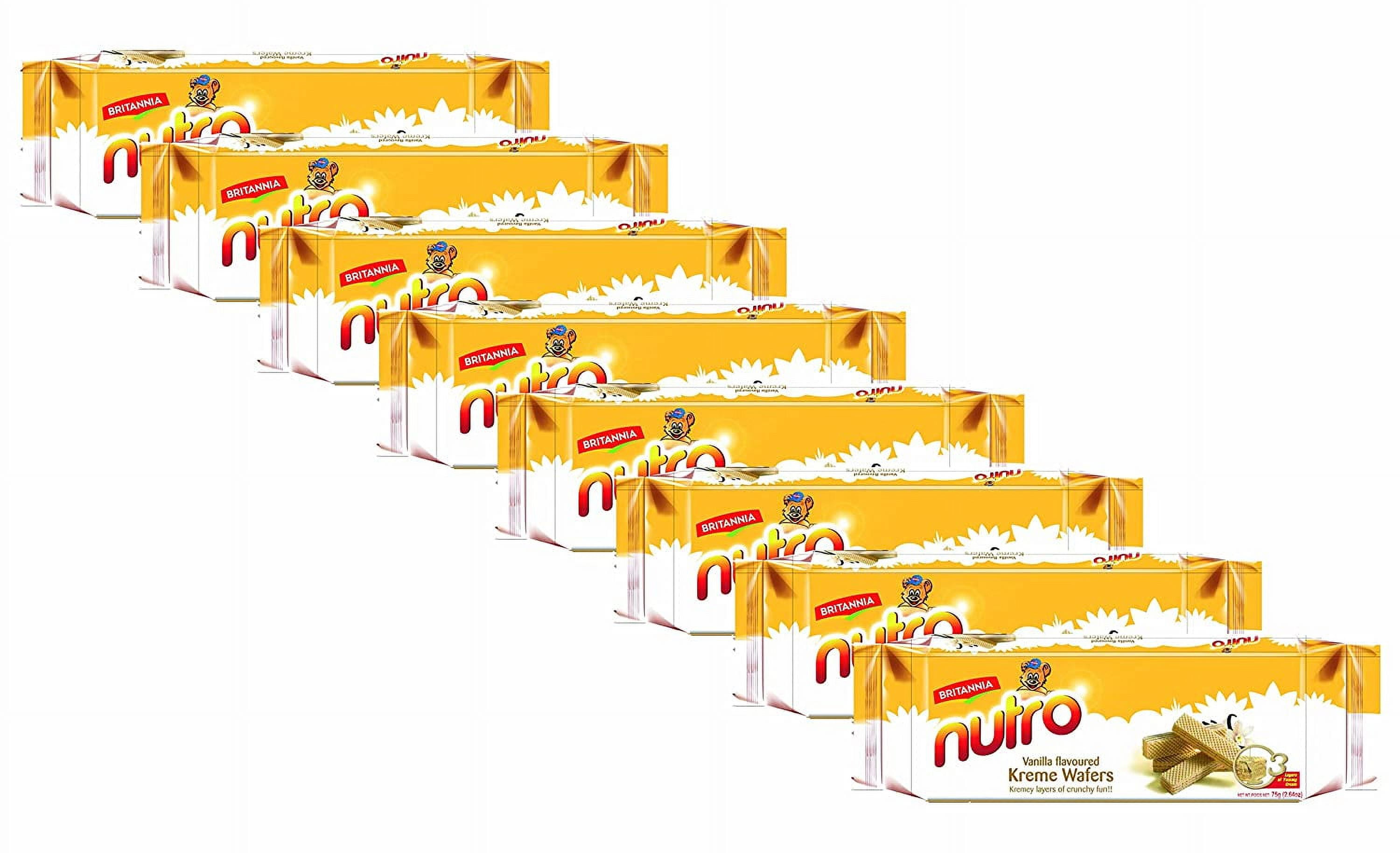Britannia Nutro Wafers Vanilla 2.65oz (75g) - Healthy Breakfast & Tea ...
