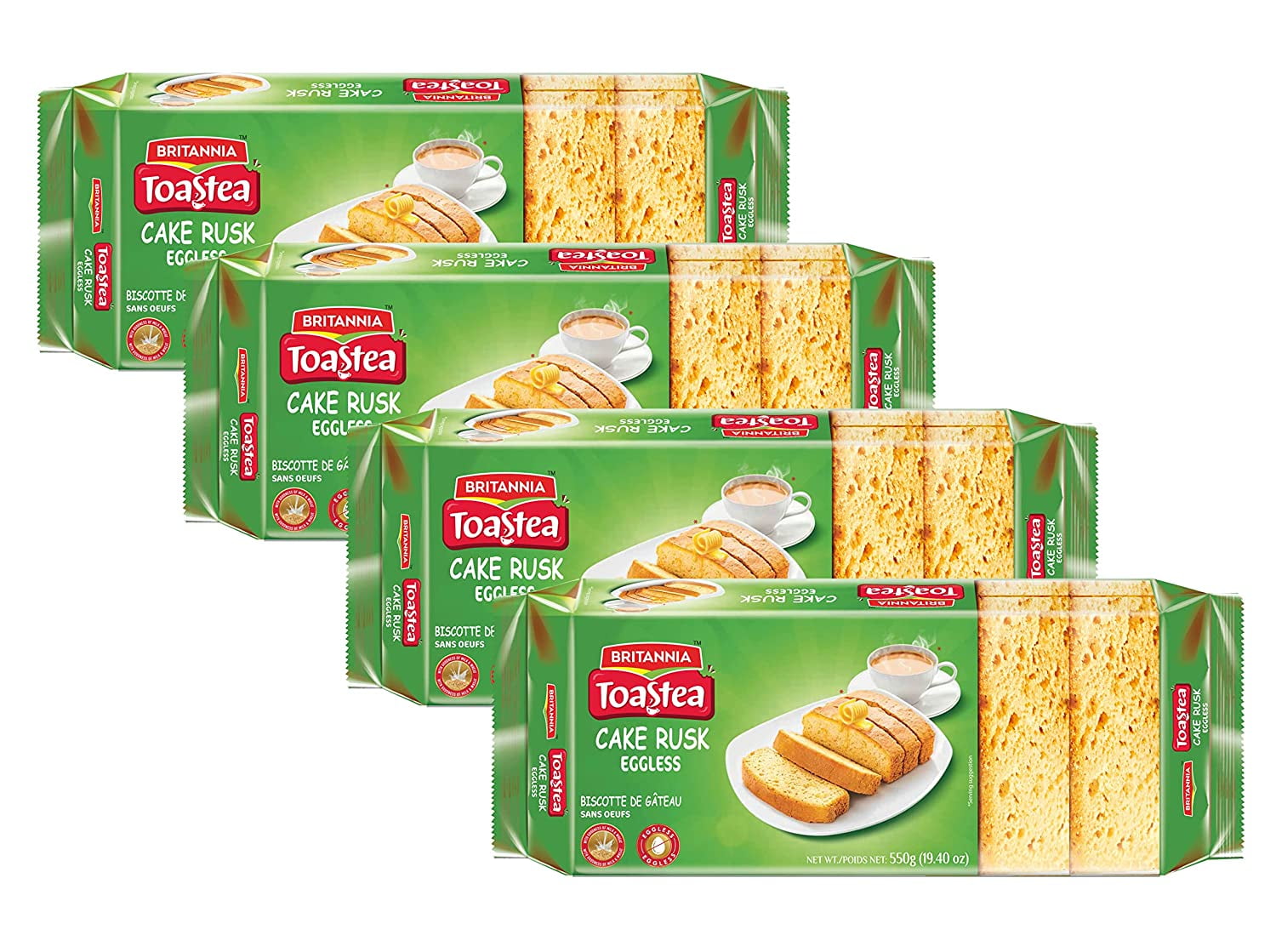 Britannia Toastea Eggless Rusk Cake 19.40oz (550g) - Delightfully ...