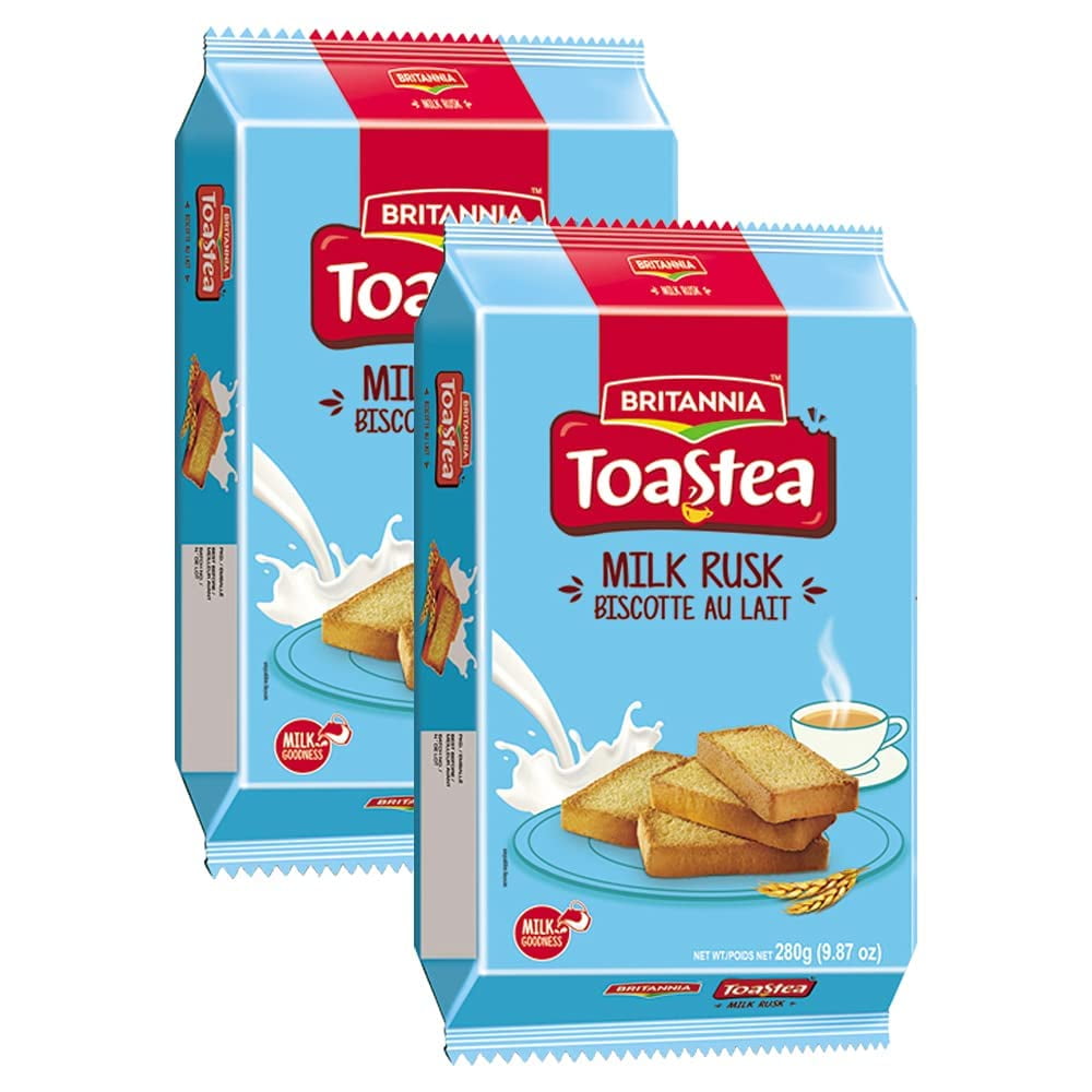 Britannia Toastea Milk Rusk 9.87oz (280g) - Biscotte Au Lait - Crispy ...