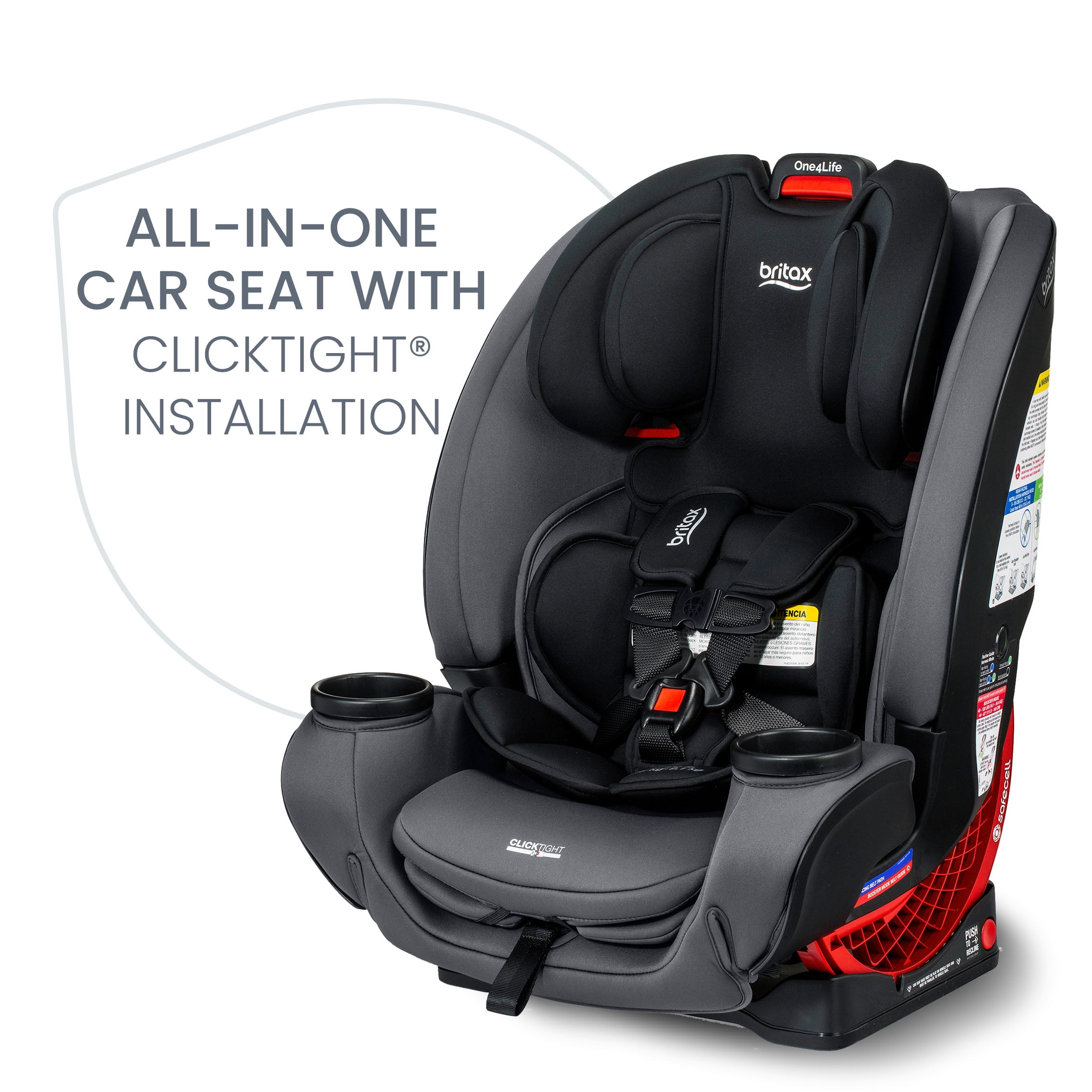Britax One4Life ClickTight All-in-One Convertible Car Seat, Onyx Stone ...