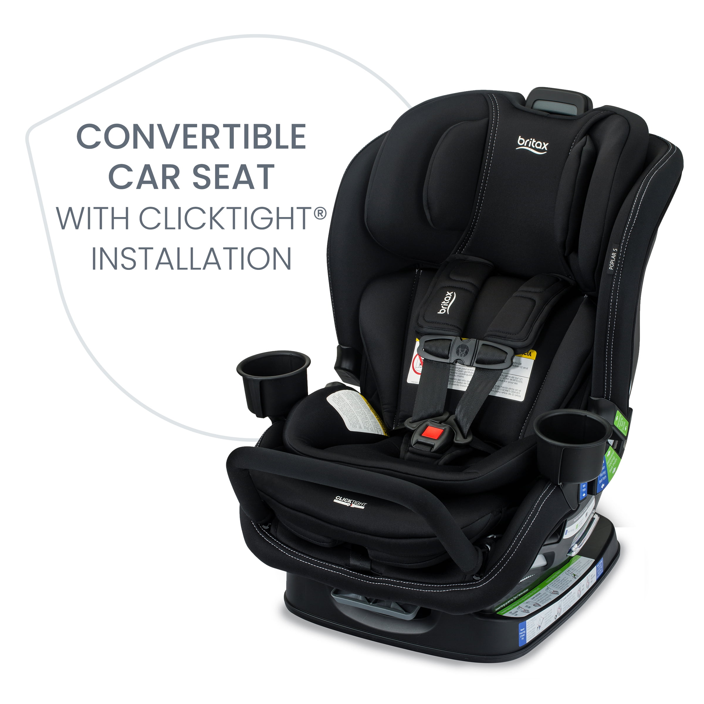 Britax Poplar™ S Convertible Car Seat, 2-in-1 Design with ClickTight ...