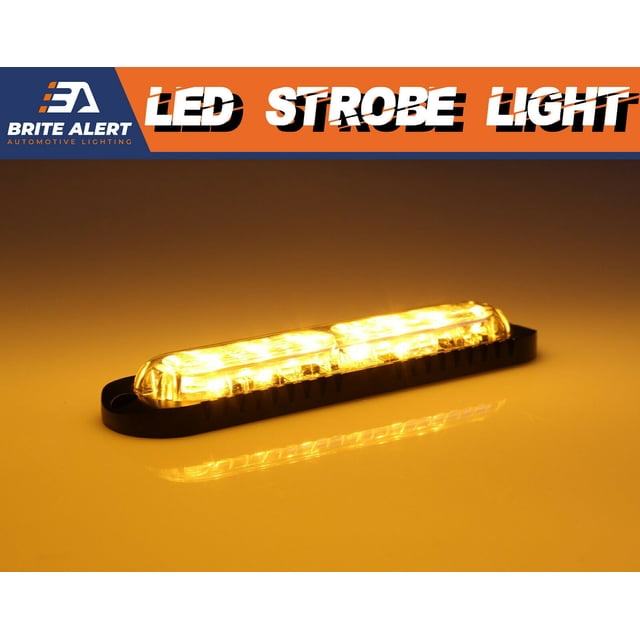 Brite Alert 6 LED Side Grille Emergency Hazard Warning Strobe Light for ...