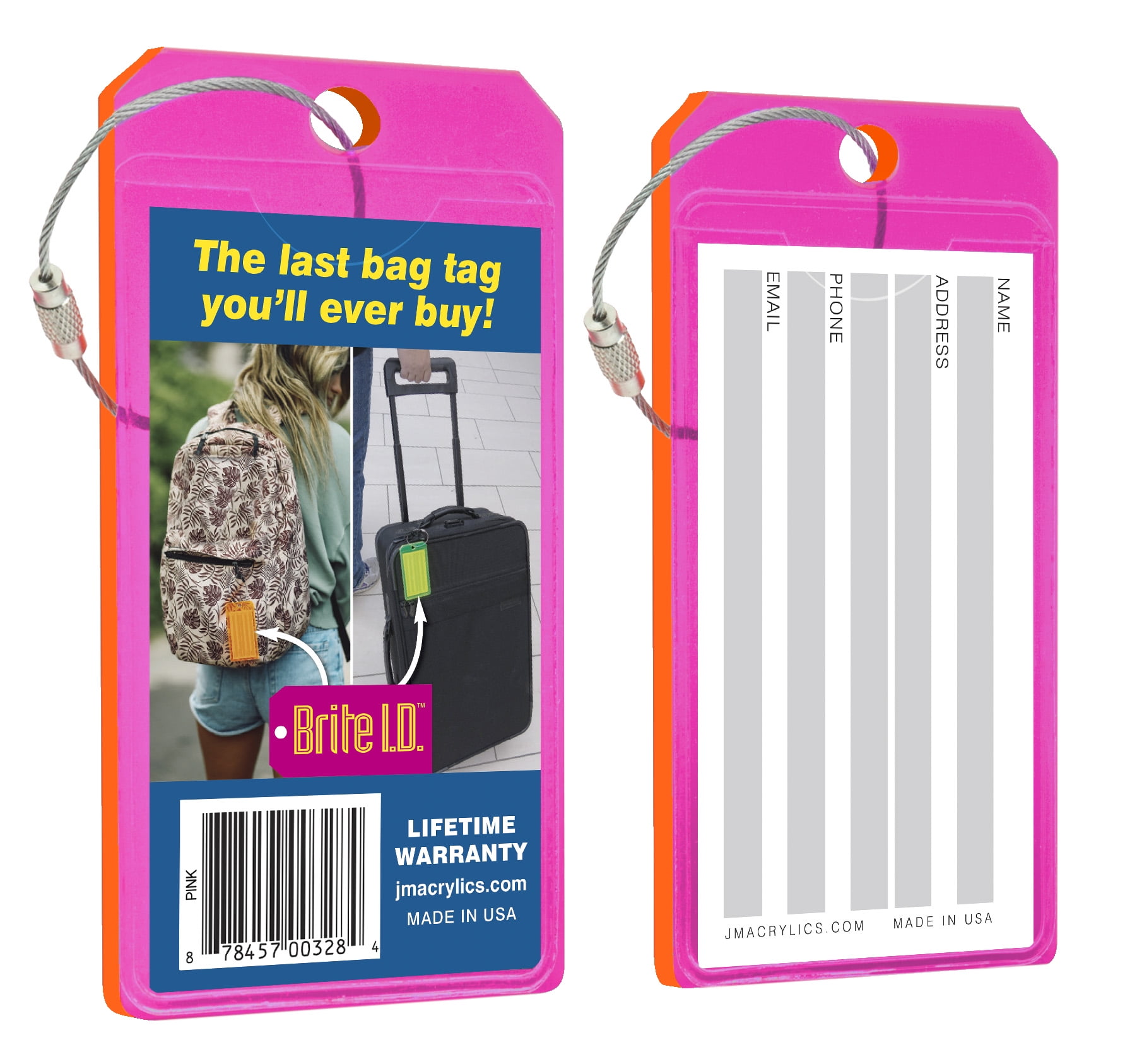 Brite I.D. Luggage/Bag Tag - Walmart.com