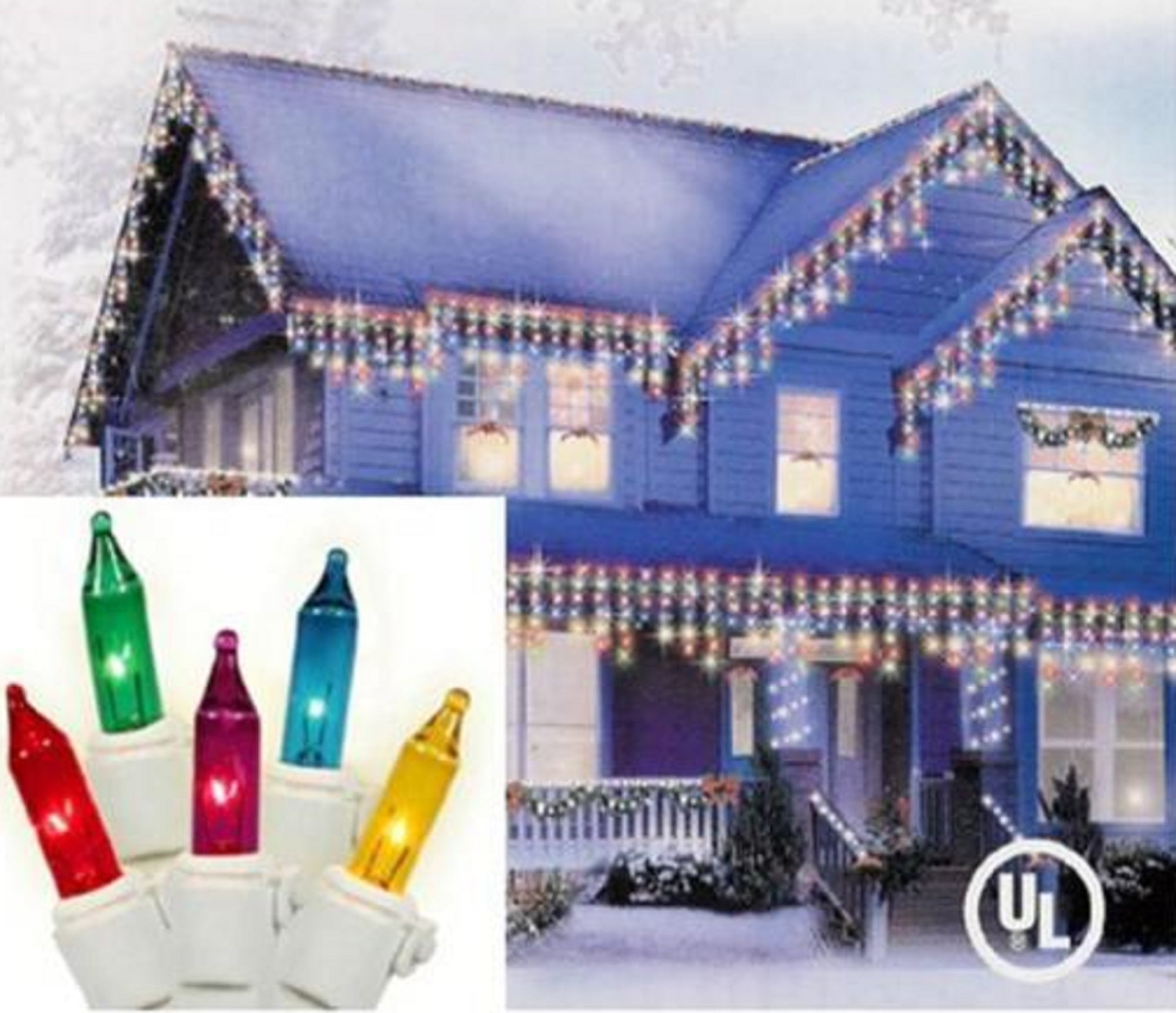 Northlight Seasonal 31750096 Multi-Colored Mini Icicle Christmas Lights ...