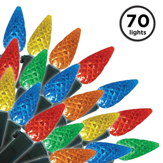 Brite Star 35 Lt Faceted C6 LED Lights, Multi (Set of 2) - Walmart.com