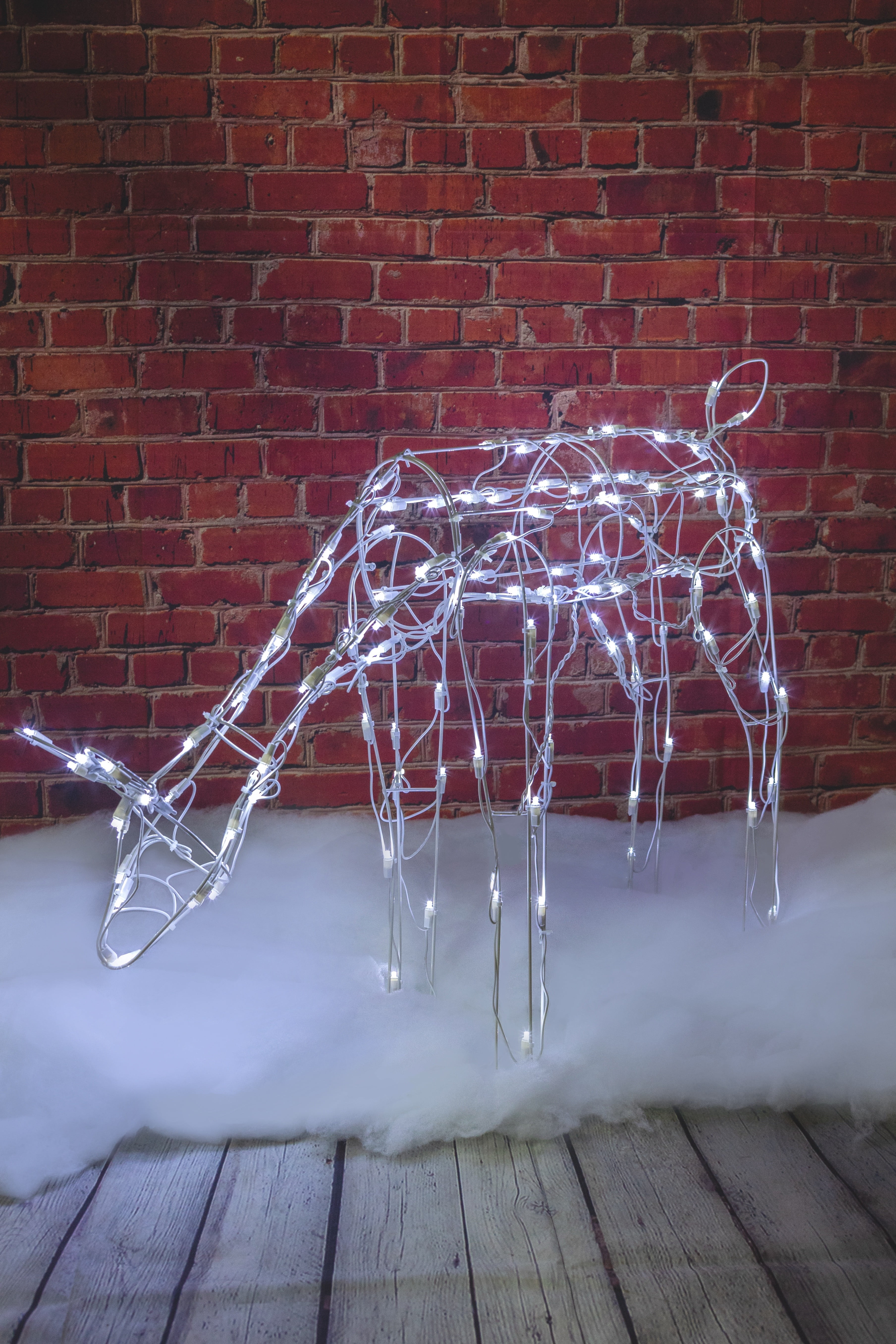 Brite Star 39 inch Width Reindeer Feeding Buck Christmas Outdoor ...