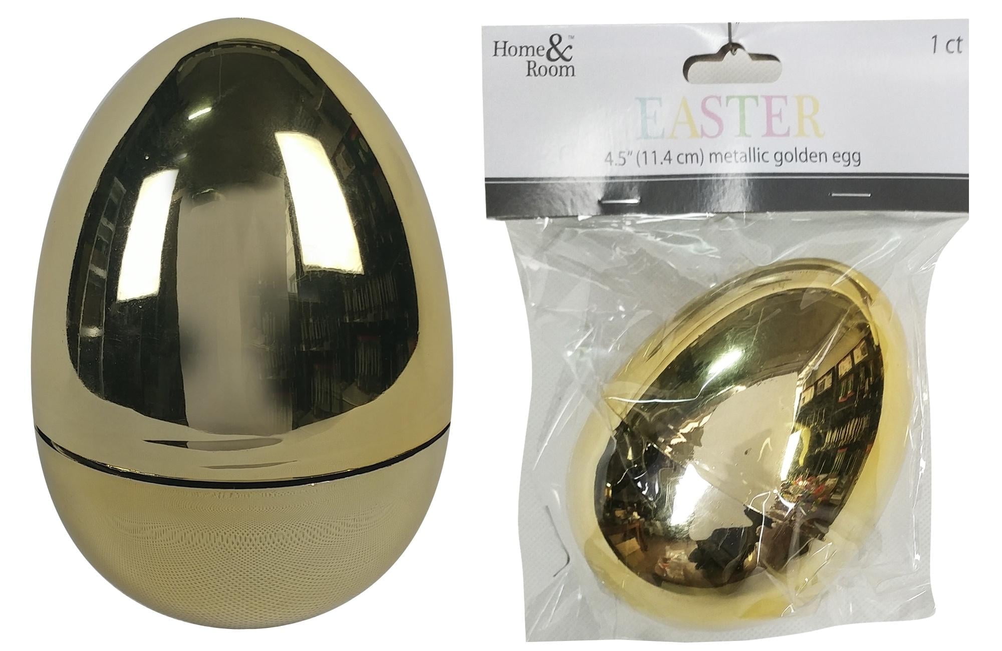 Brite Star 4.5 inch H Easter Metallic Golden Egg (Set of 2) - Walmart.com