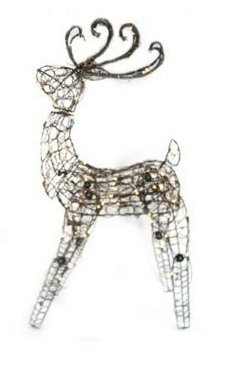 Brite Star 48" Brown Grapevine Multi Posing Deer Christmas Yard ...