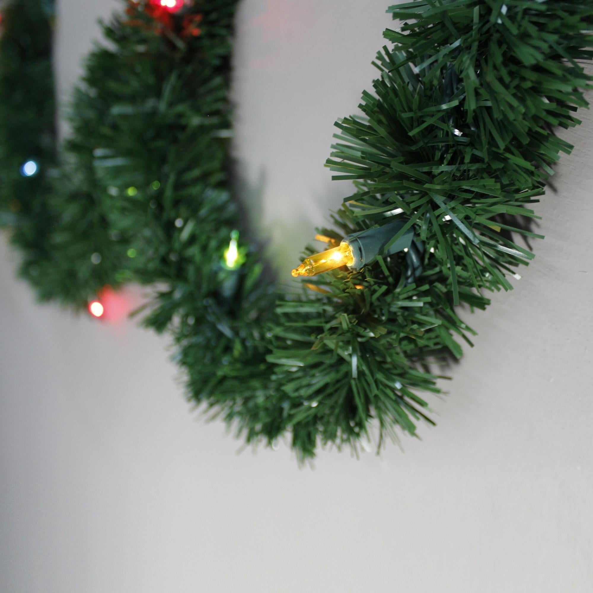 Brite Star 50-Foot Christmas Garland with Multi Lights - Perfect for ...