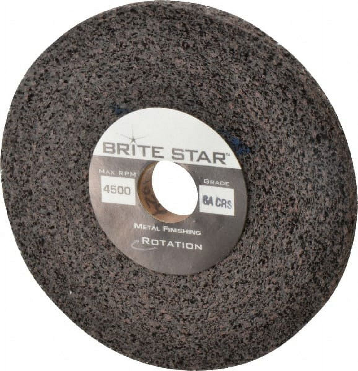 Brite Star 6" Diam, 1/2" Face Width, 1" Center Hole, Coarse Grade ...