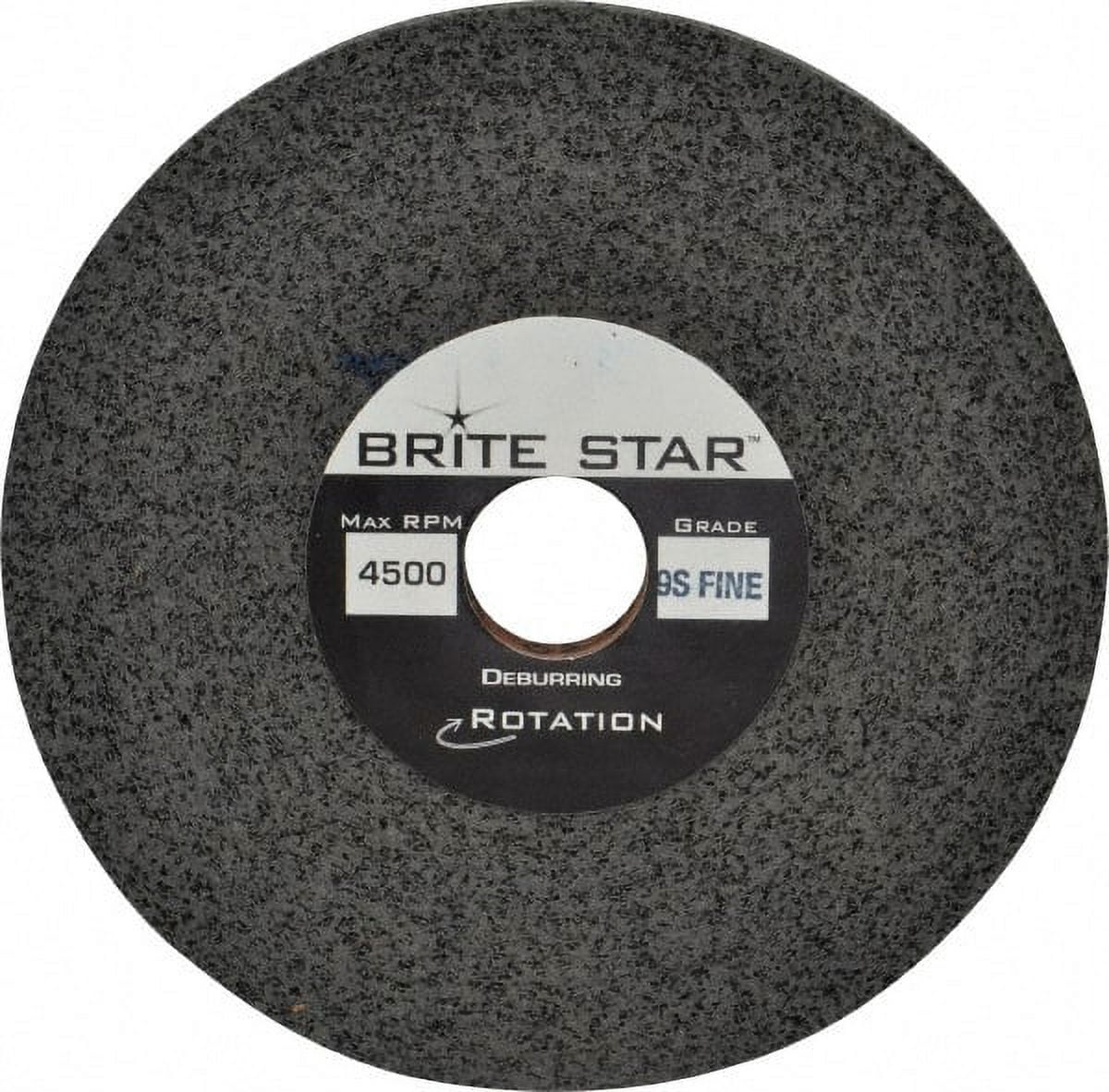 Brite Star 6" Diam, 1/2" Face Width, 1" Center Hole, Fine Grade ...