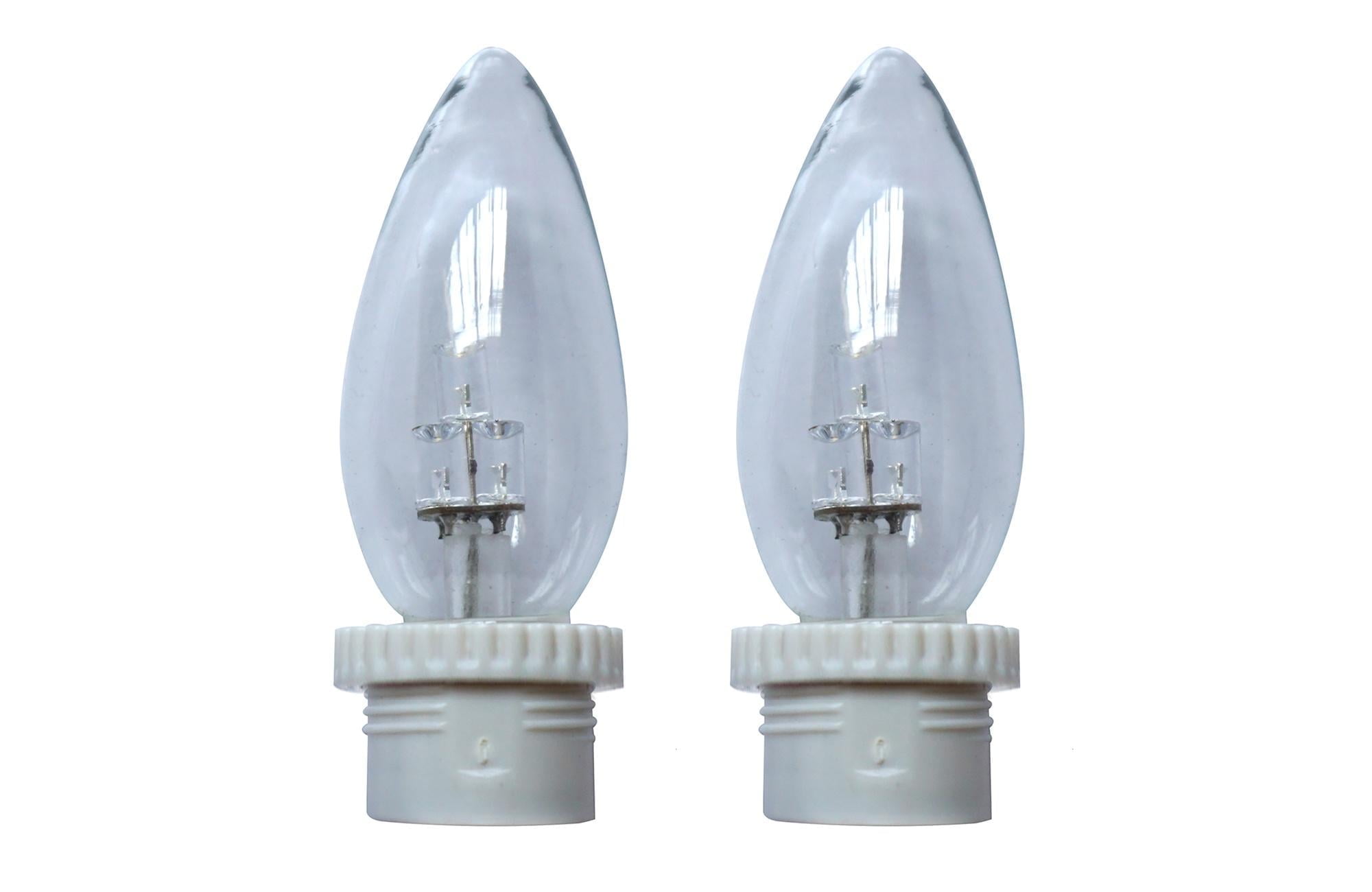 Brite Star 4 Ct 10"H Tiffany LED Light, Fake Candle Replacement Bulb ...