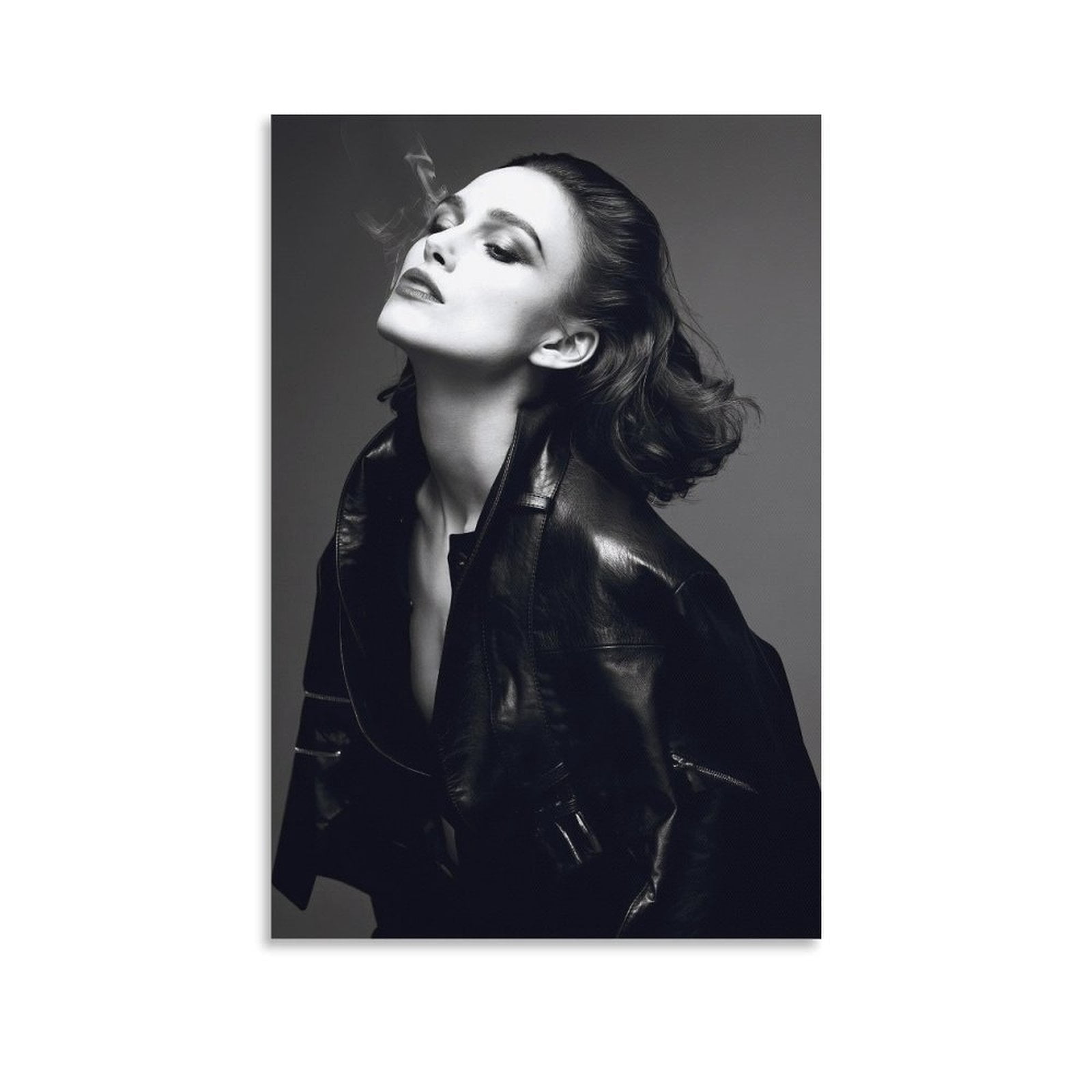 British Actress Keira Knightley Journal Black White Poster Painting On ...