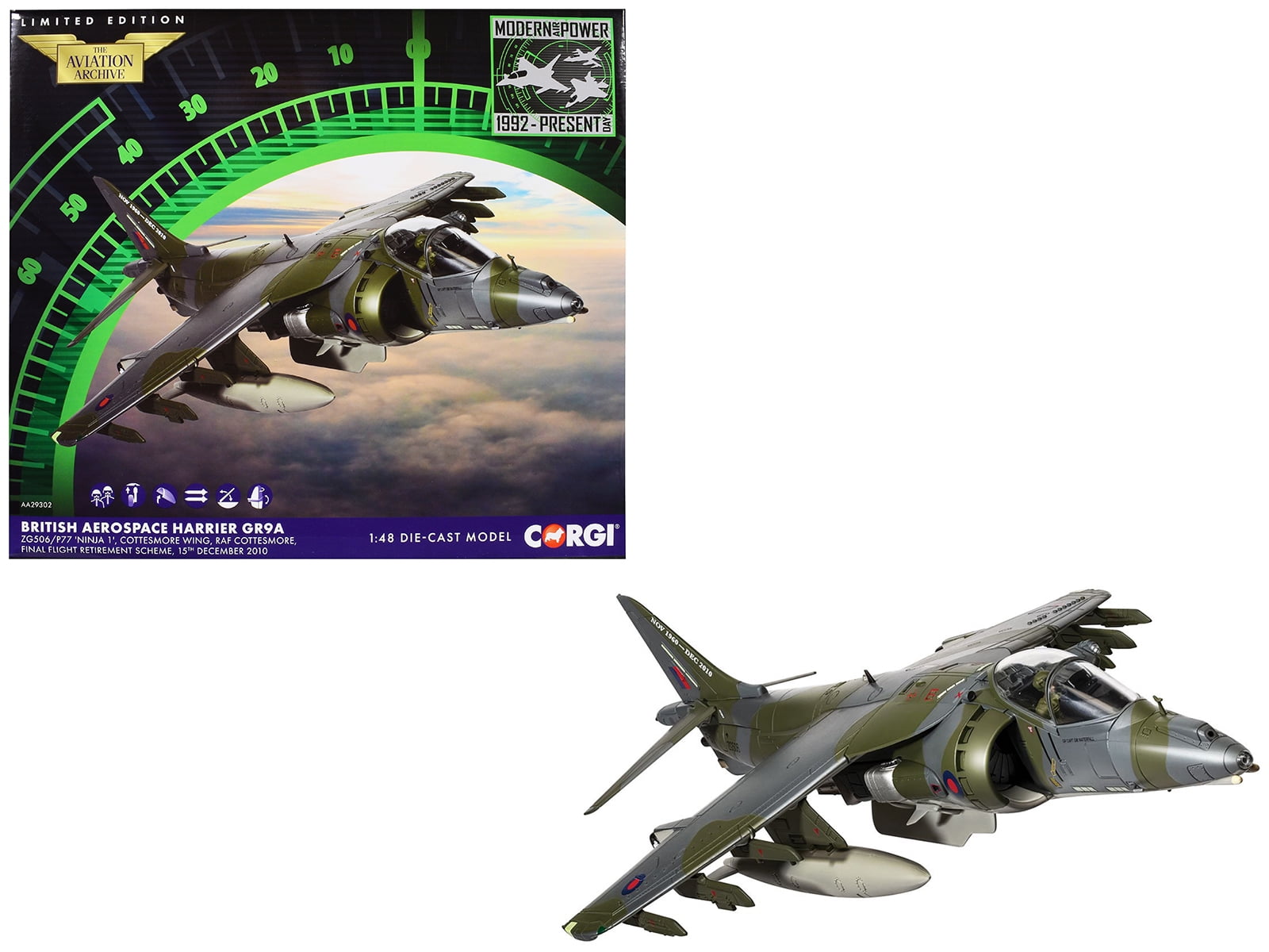 British Aerospace Harrier GR9A Aircraft "ZG506/P77 Ninja 1 RAF ...