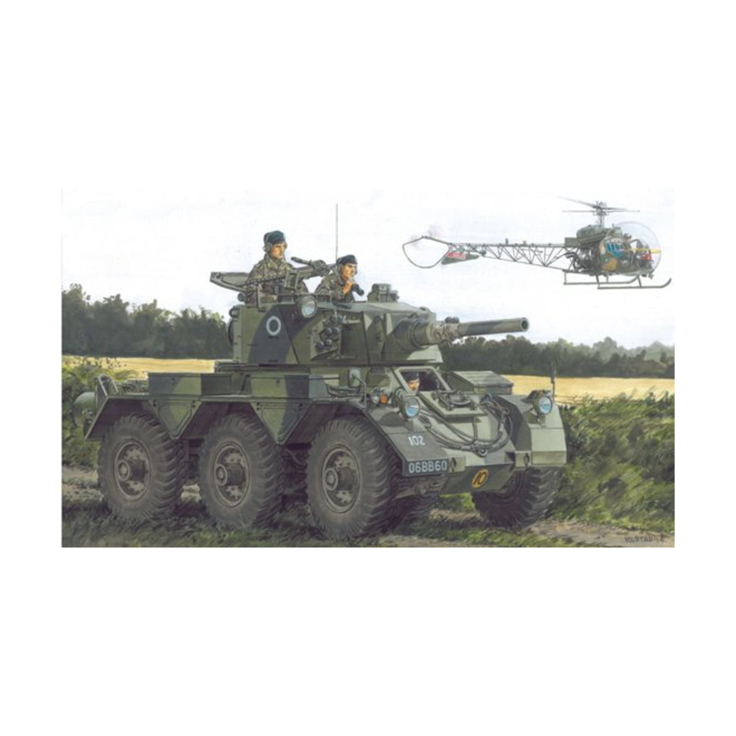 Dragon Models British Armored Car Saladin Mk.II New - Walmart.com