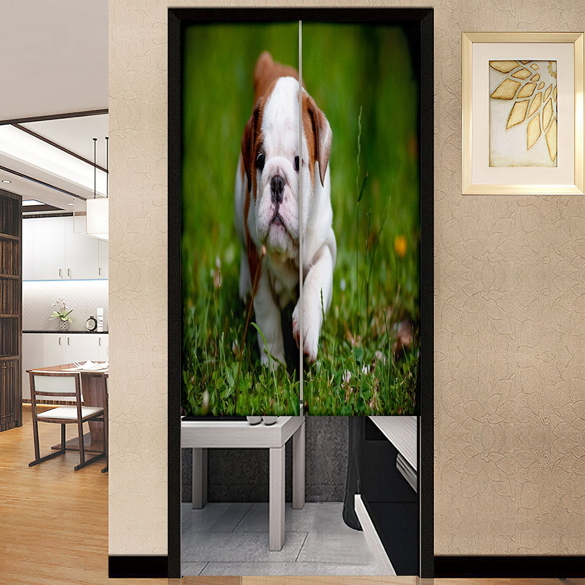 British Bulldog Japanese Door Curtain Partition No Punching Dining Room ...