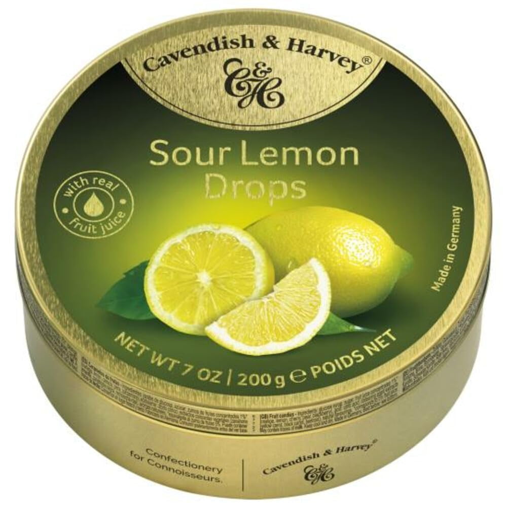 British - Cavendish and KEF28 Harvey Sour Lemon Drops 200g - Walmart.com