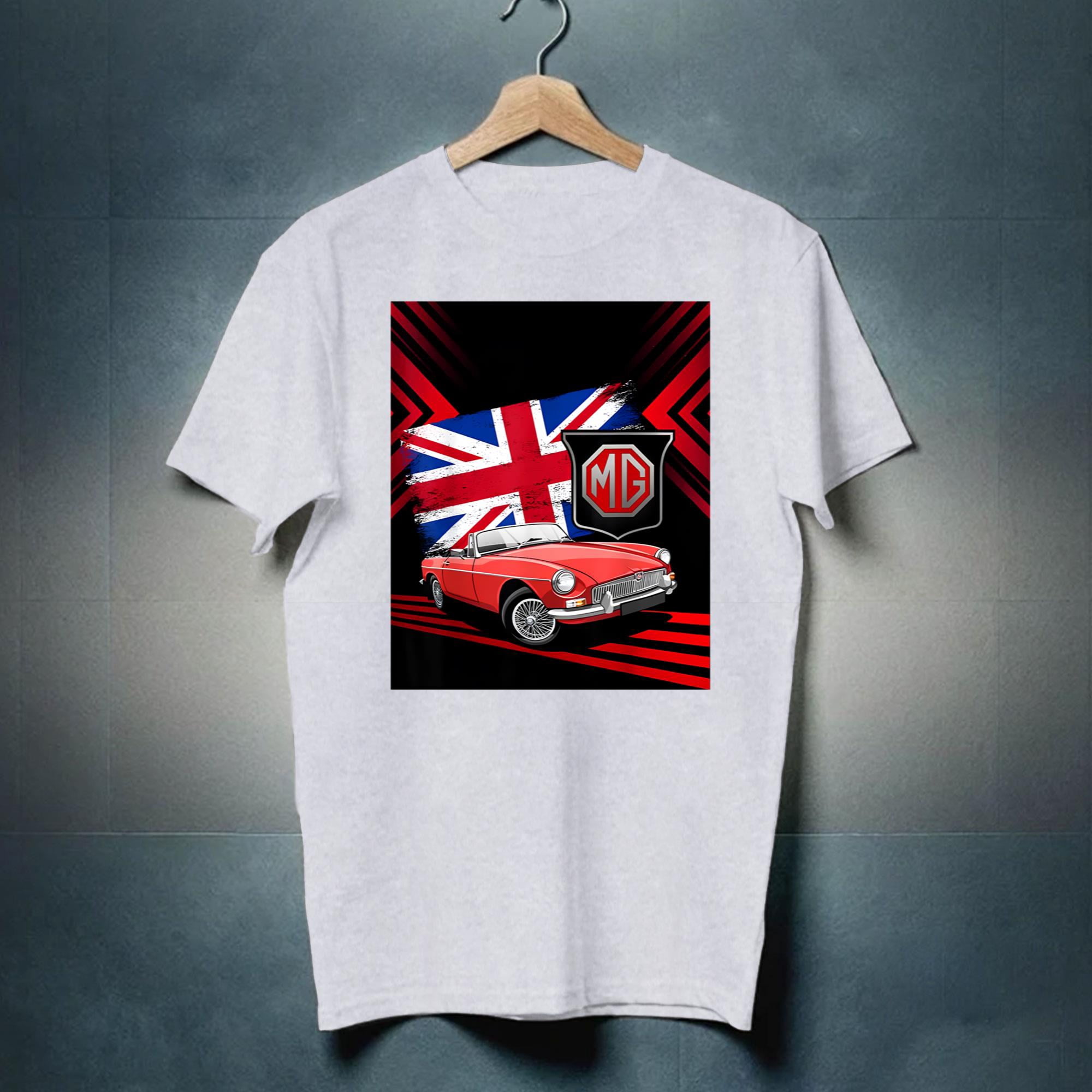 British Classic Sports Car Mg Mgb Convertible Shirt Gift Black Unisex T ...