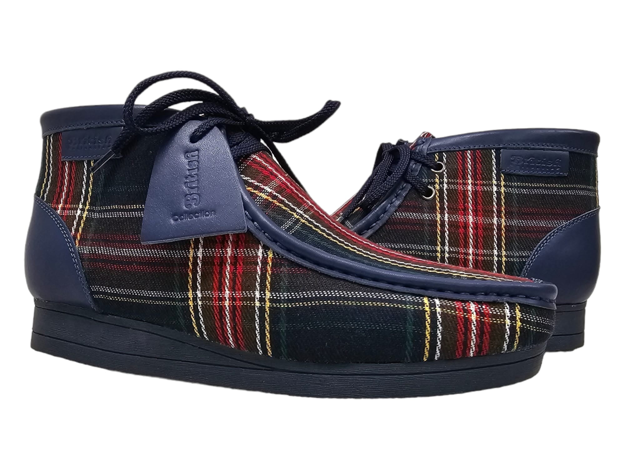 British Collection New Castle Print Three Quarter Mens Casual Shoe Lace ...