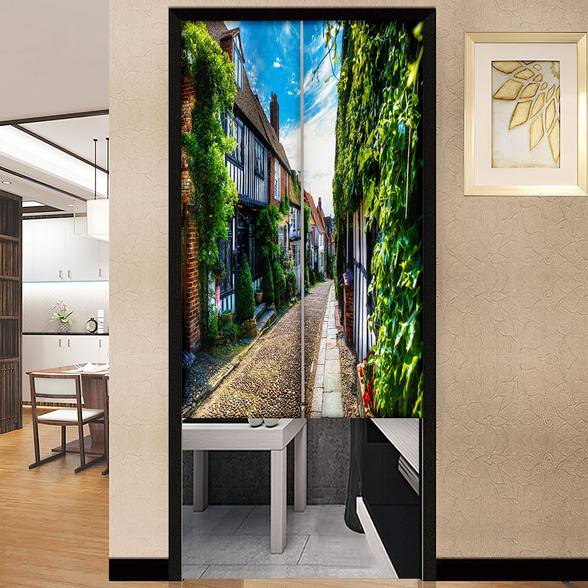 British Country Town Door Curtain Japanese Izakaya Doorway Curtains ...