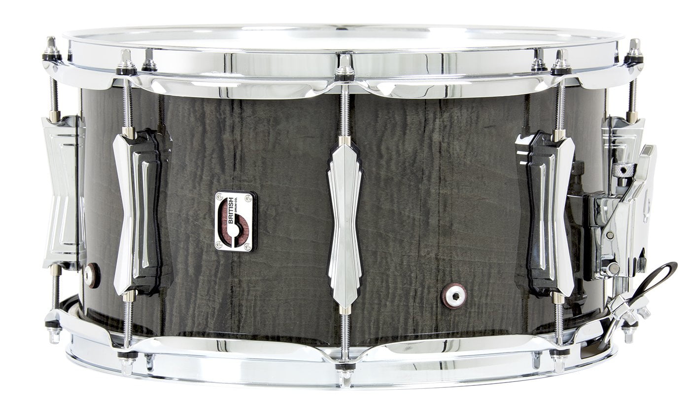 British Drum Co SuperSeven 713 Purpleheart Fiddleback Sycamore Snare ...