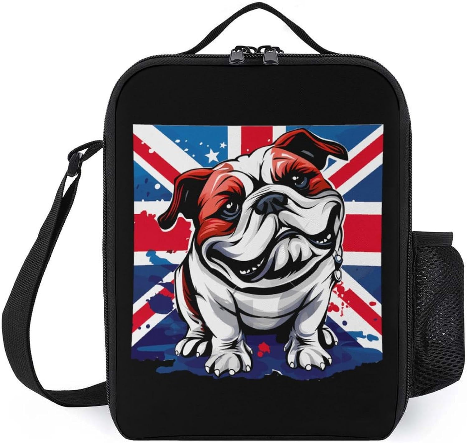 British Flag Bulldog Insulated Lunch Bag Portable Lunch Box Lunch Tote ...