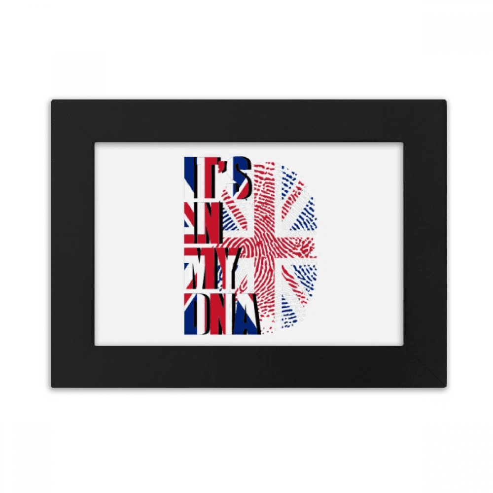 British Flag Fingerprint Gene Desktop Photo Frame Ornaments Picture Art ...