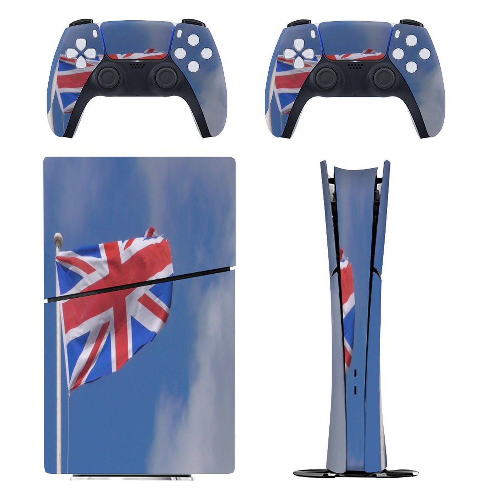 British Flag PS5/PS5 Slim Digital Disc Skin Sticker For Console And ...