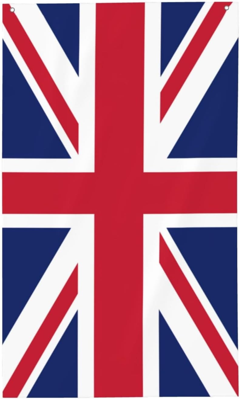 British Flag Print Garden Flag Single Side 4.85x8 ft,Outdoor Home Patio ...