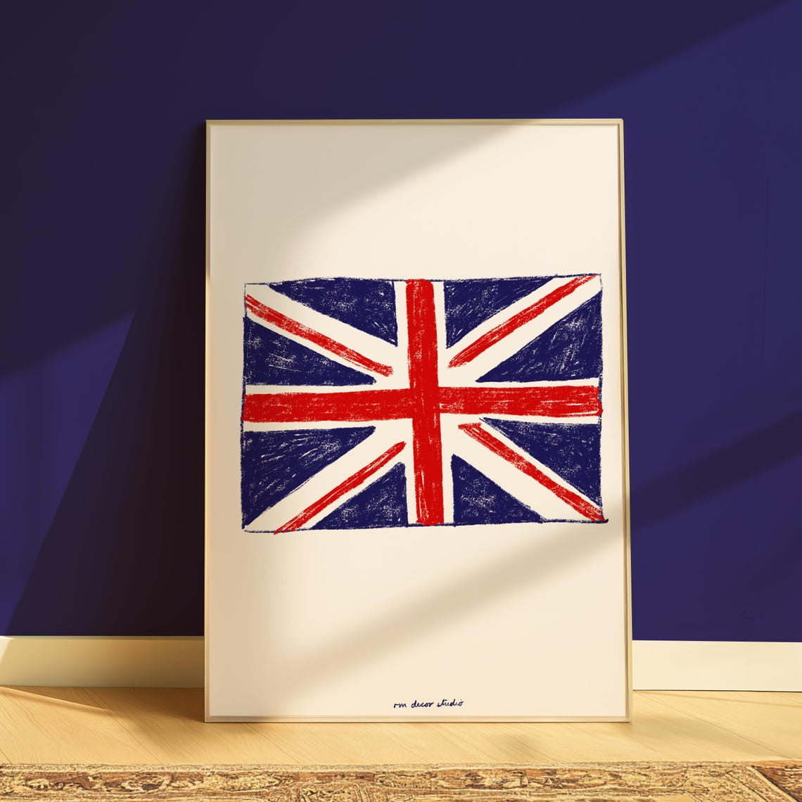 British Flag Print Poster, Union Jack Flag, Uk Flag, Wall Decor Flag ...