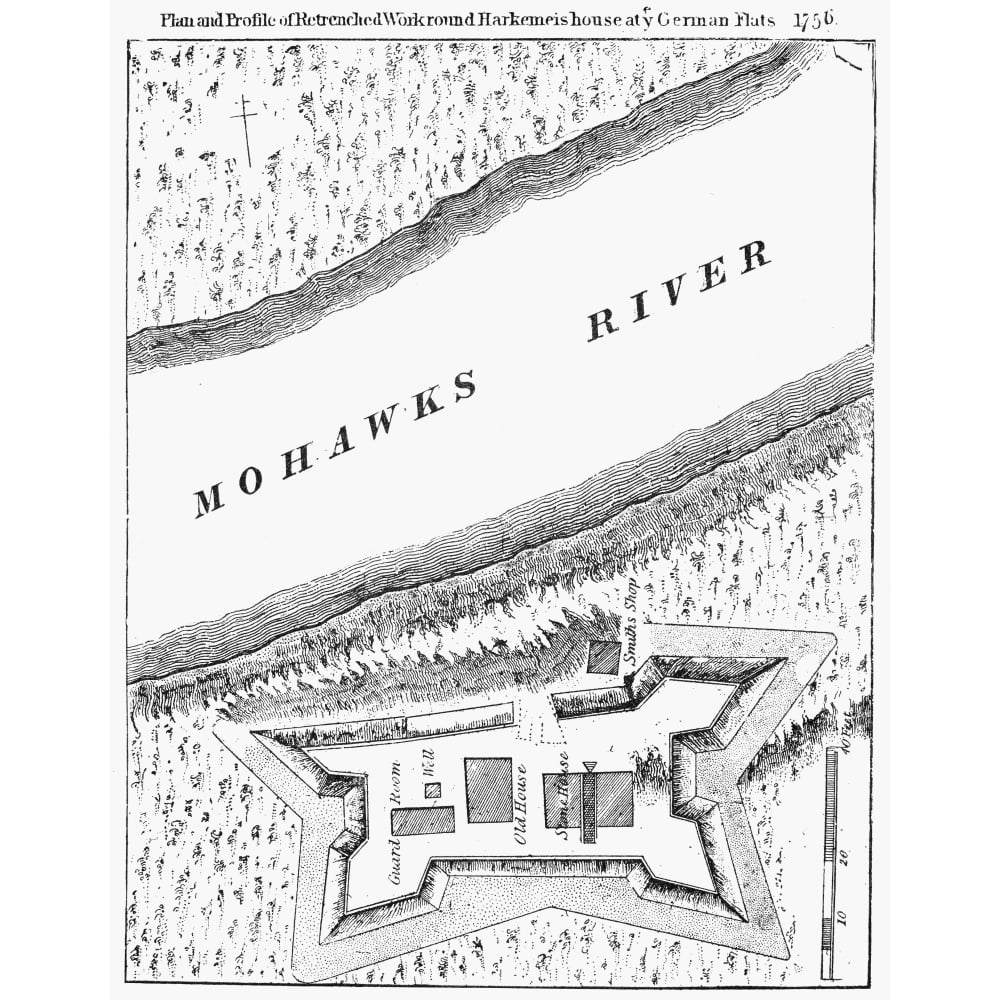 British Fort 1756. Nthe British Fort At German Flats On The Mohawk ...