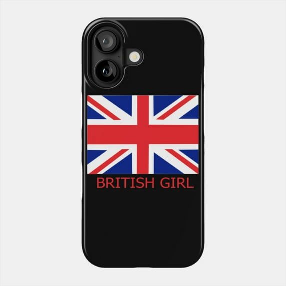 British Girl Union Jack Design Themed Case for iPhone 11,12,13,14,15,16,17 UK Pride Cover ...