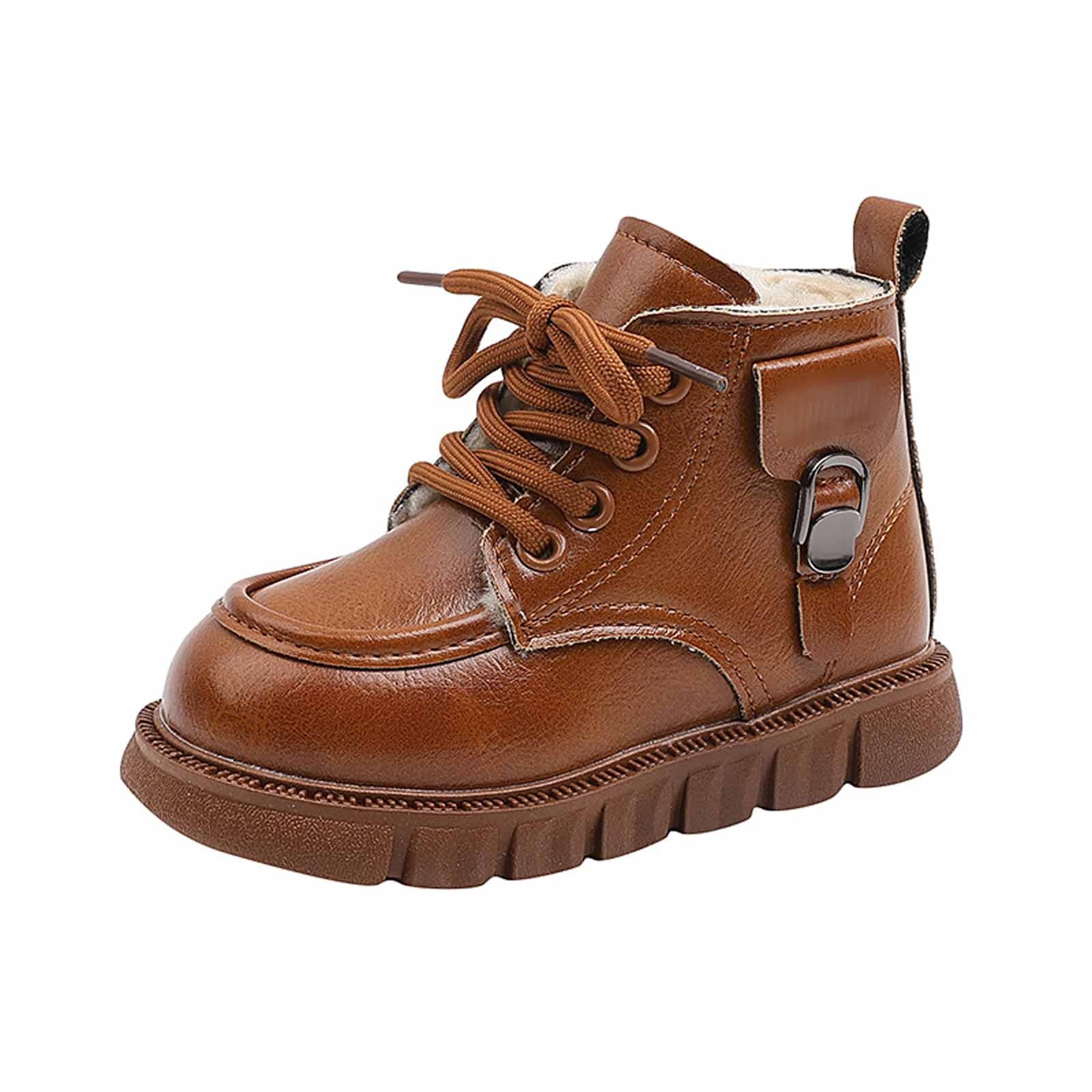 British-Inspired Leather Booties for Girls, Soft-Soled Booties for ...