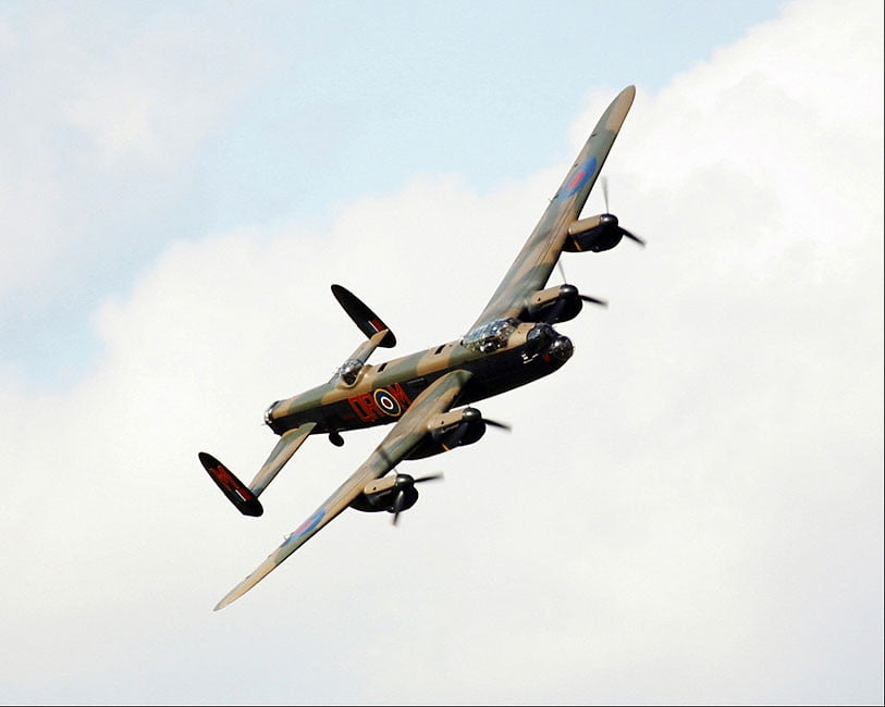 British Lancaster Bomber WWII Aircraft - 20x30 Inch Glossy Laminated ...