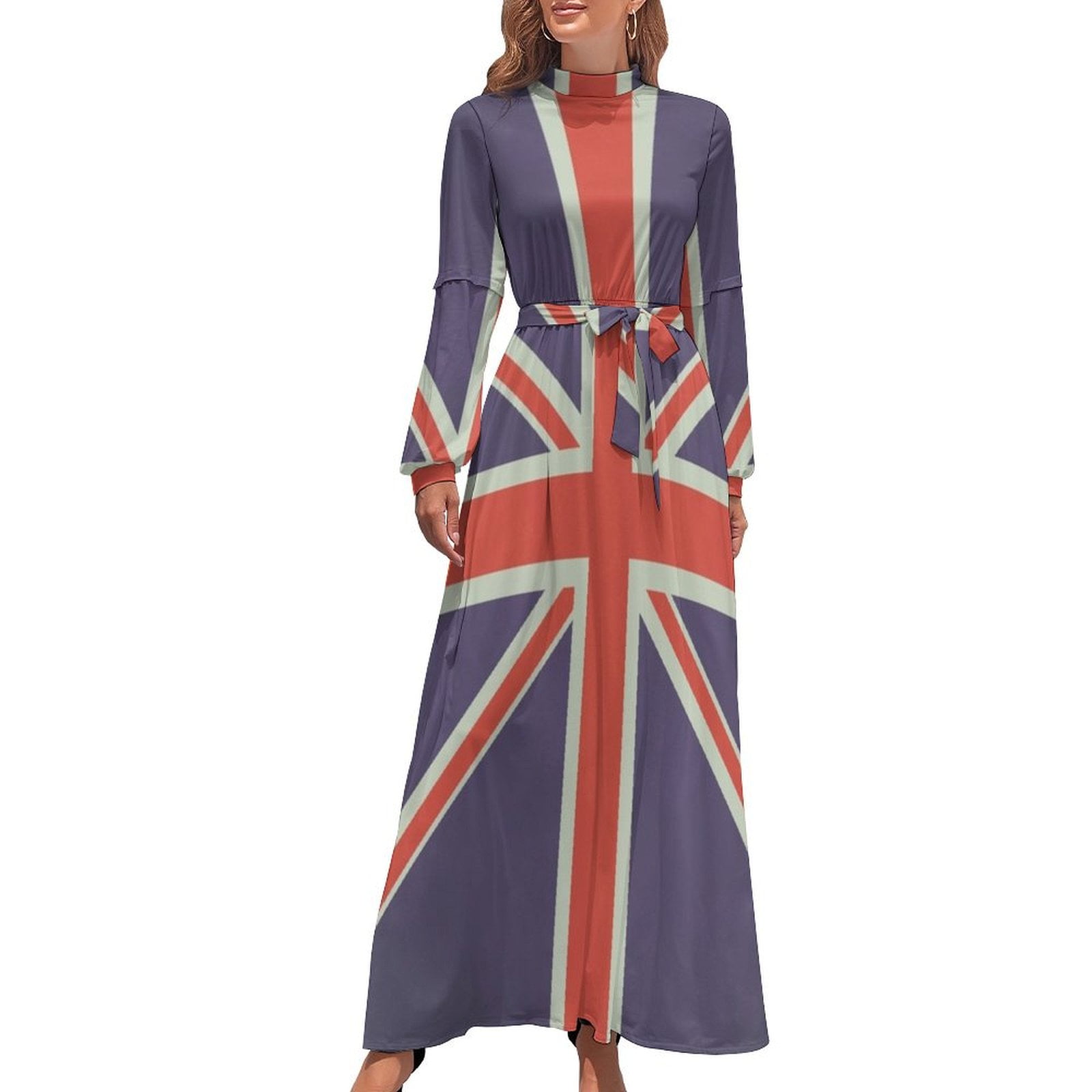 British Mod Union Jack Design Long Dress Women's summer skirt women ...