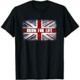 British Novelty T-shirt Birmingham England UK Flag Brum Life - Walmart.com