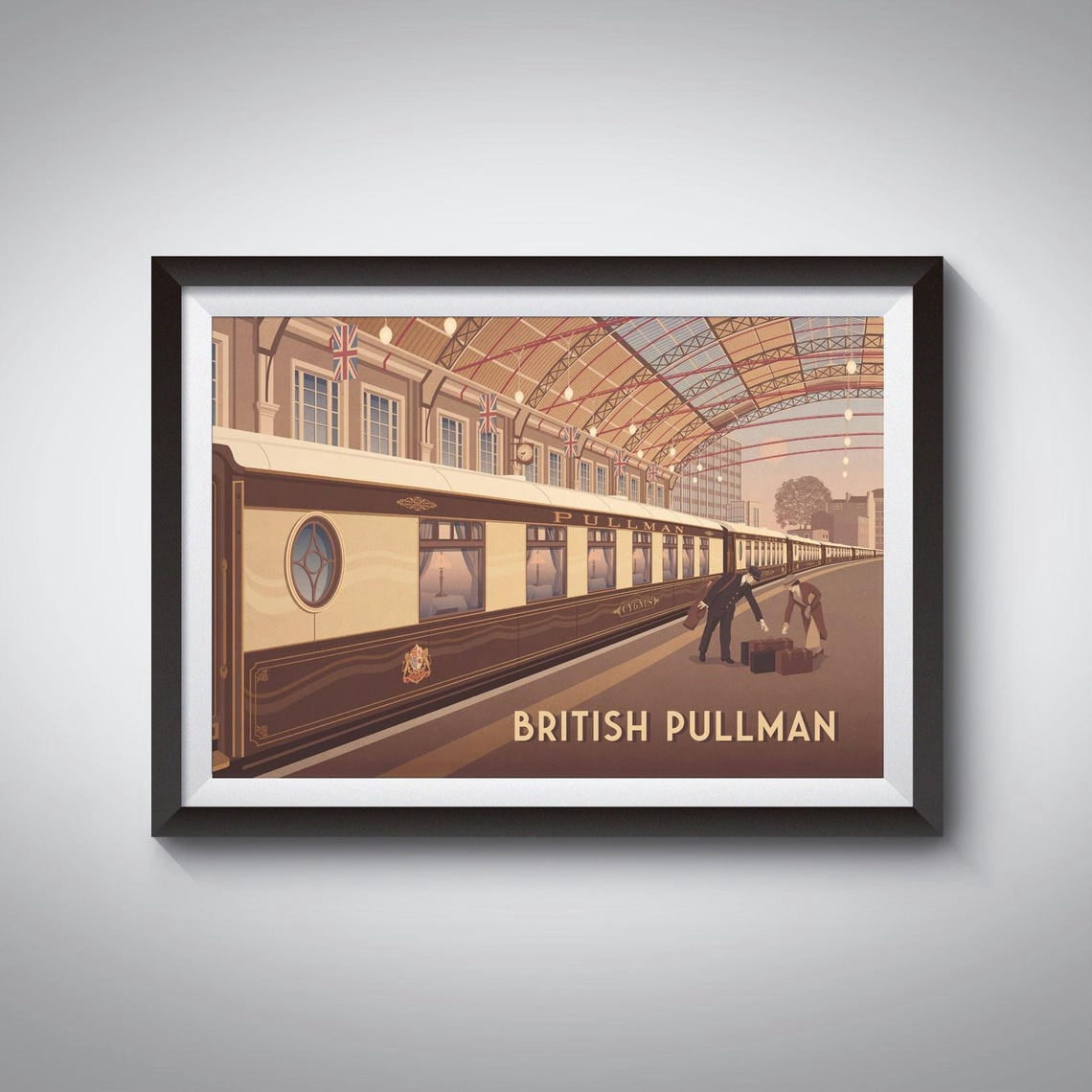 British Pullman Orient Express Luxury Train Art Deco Art, Unframed ...