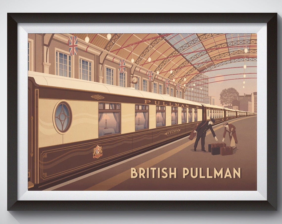 British Pullman Poster, Orient Express, Luxury Train, British Railways ...