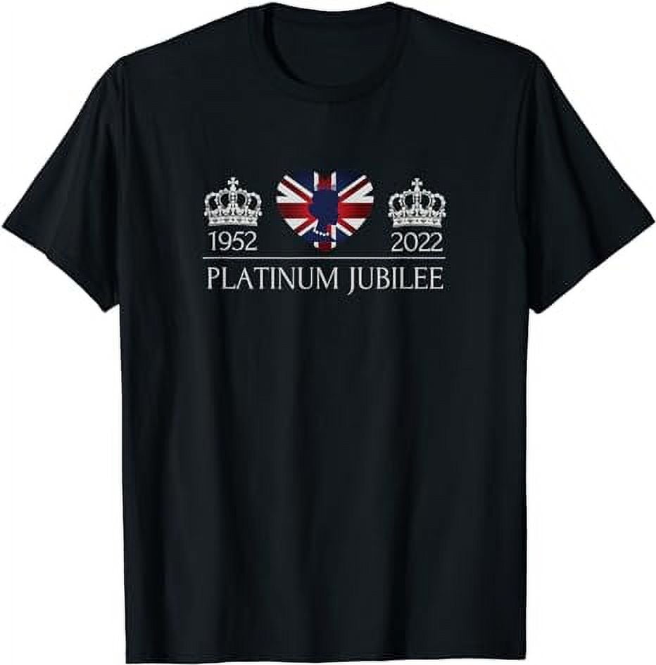 British Queen Monarchy Platinum Jubilee 70th Anniversary T-Shirt ...
